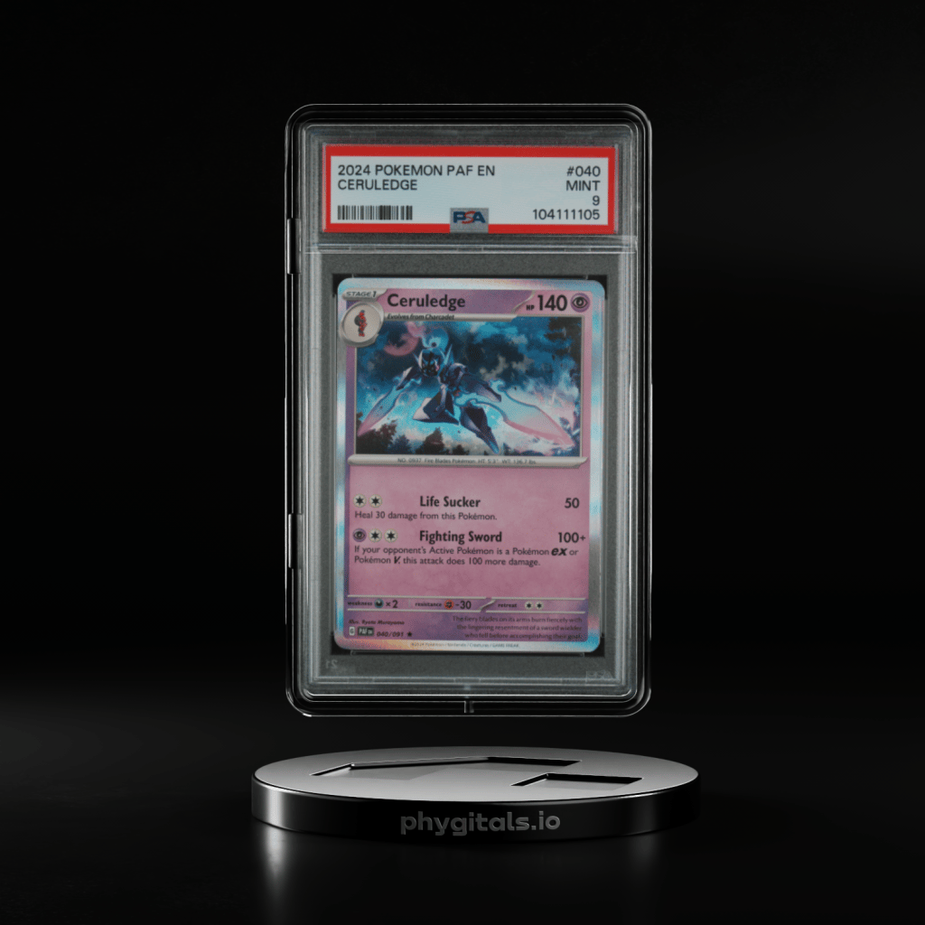 2024 POKEMON PAF EN-PALDEAN FATES #040 CERULEDGE PSA 9 | Phygitals